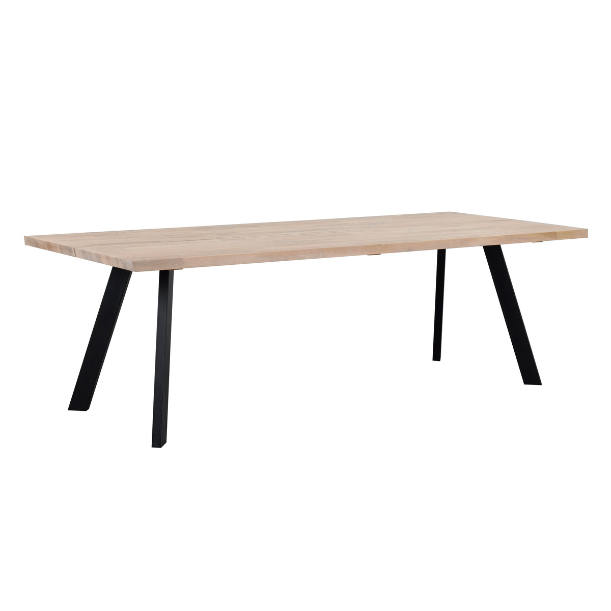 Matbord Fred, Vitpigmenterad ek – Posh Living