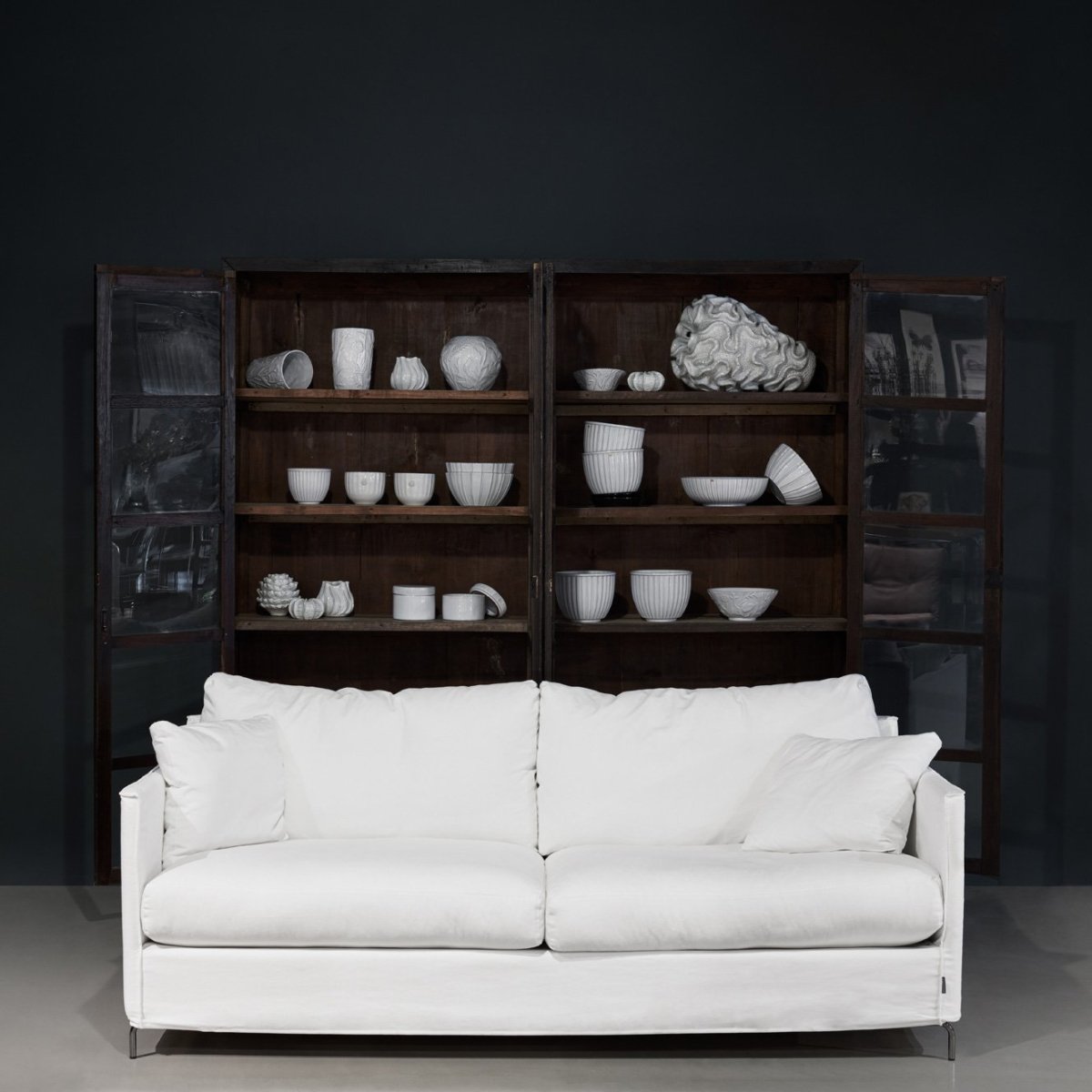 Soffa Petito Kampanj | 2-sits | Tristan Snow White | Posh Living